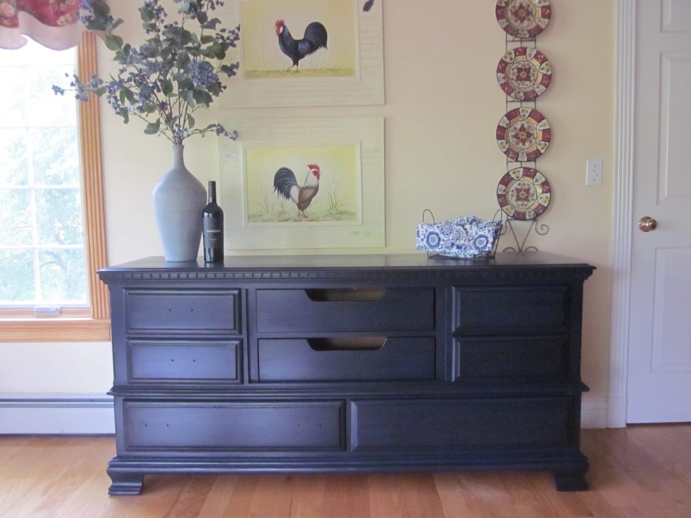 Colonial Dresser Turned Modern Buffet | Entri Ways