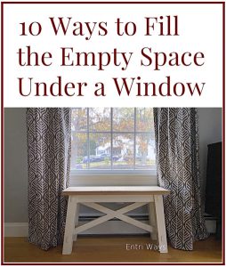 10 Ways to Fill the Empty Space Under a Window | Entri Ways