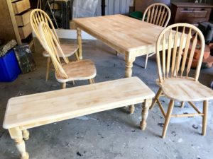 White Washed Maple Table | Entri Ways