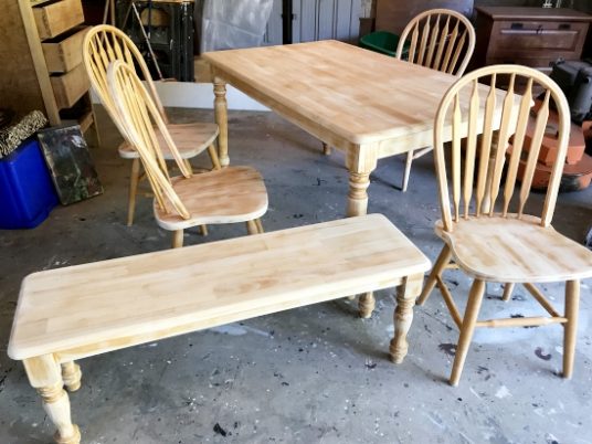 White Washed Maple Table | Entri Ways