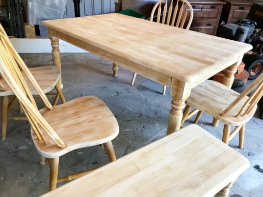 White Washed Maple Table | Entri Ways