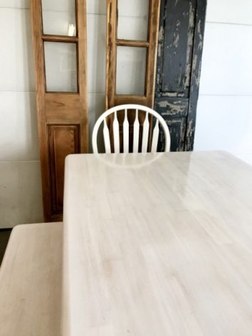 White Washed Maple Table | Entri Ways