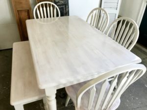 White Washed Maple Table | Entri Ways