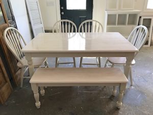 White Washed Maple Table | Entri Ways