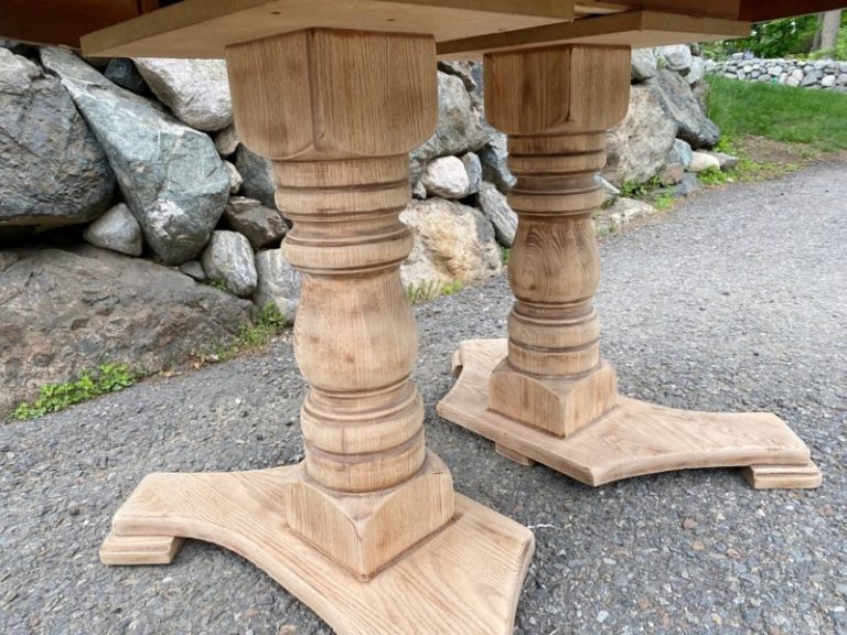 Refinished Natural Oak Dining Table | Entri Ways