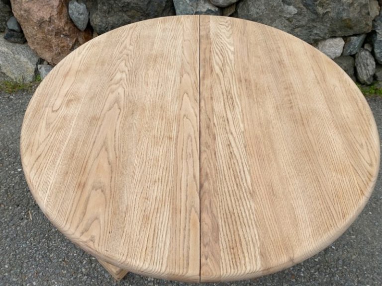 Refinished Natural Oak Dining Table | Entri Ways