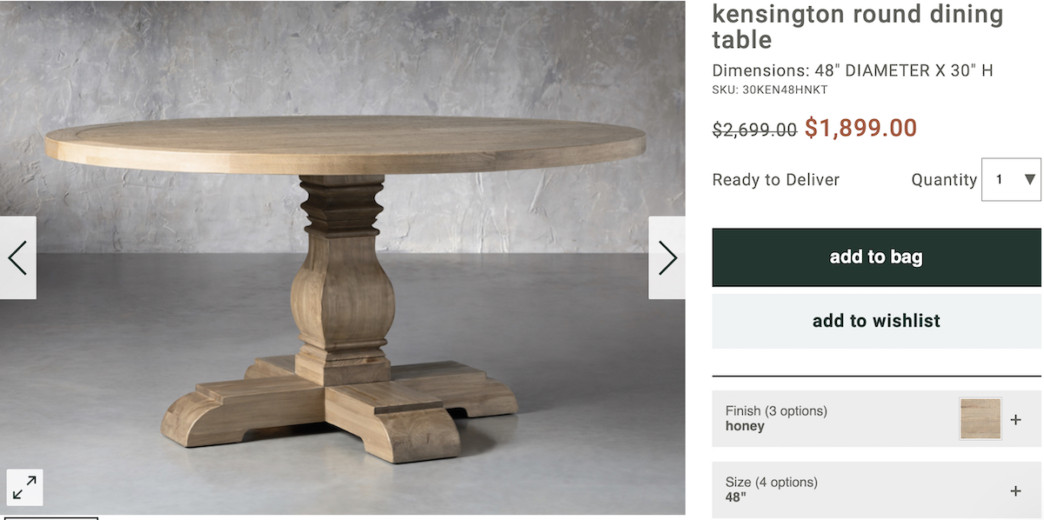 Create a Restoration Hardware-Style Natural Wood Dining Table For a ...